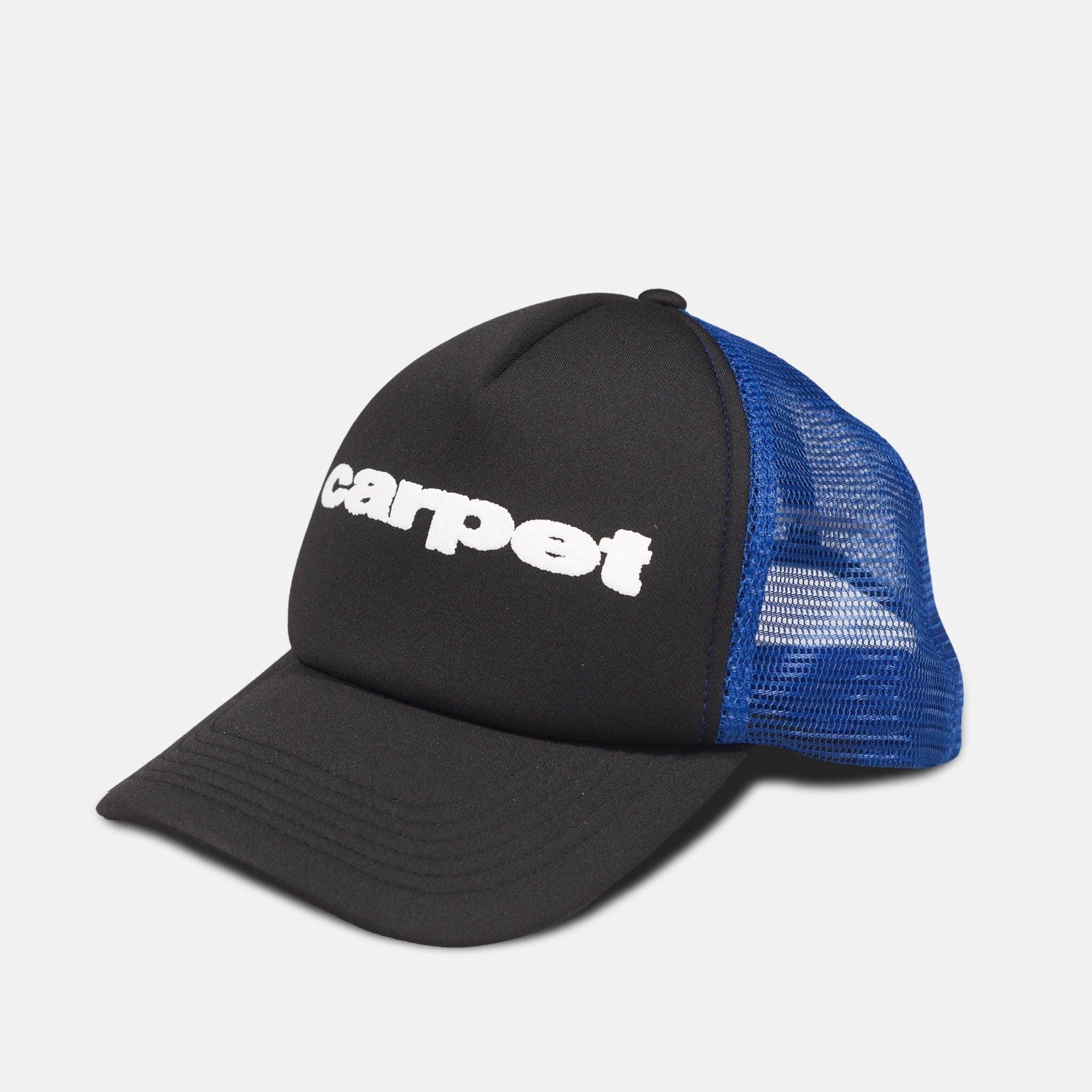 Carpet Company - Puff Trucker Cap - Black / Blue – Welcome Skate Store