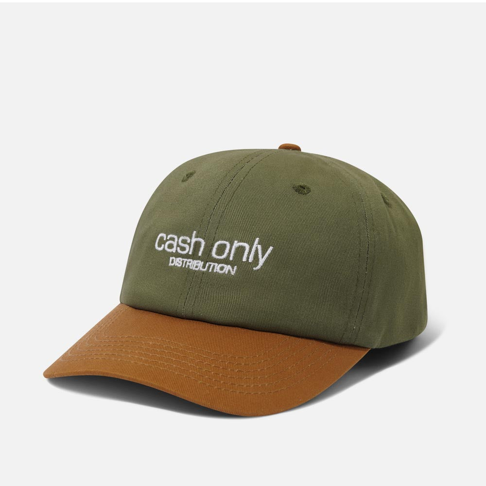 Cash Only - Corp 6 Panel Cap - Army / Oak – Welcome Skate Store