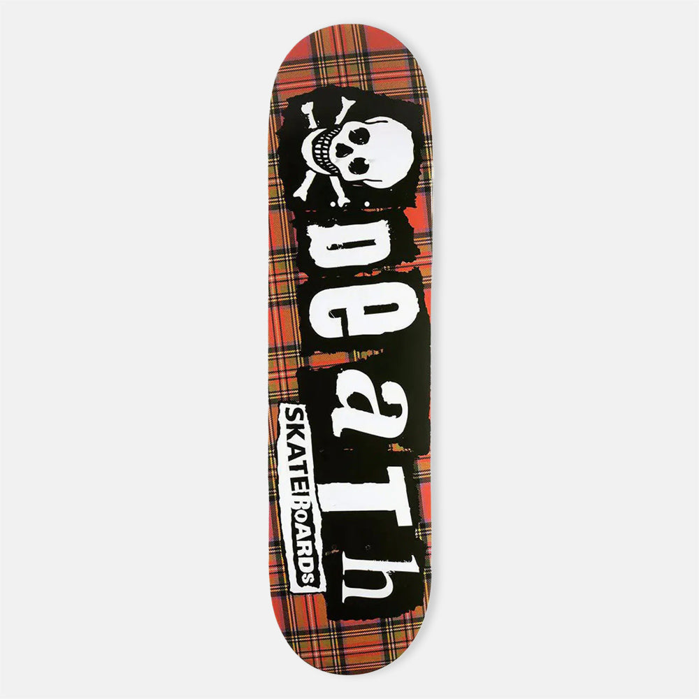 Death Skateboards - 8.0" Tartan Punk Deck – Welcome Skate Store