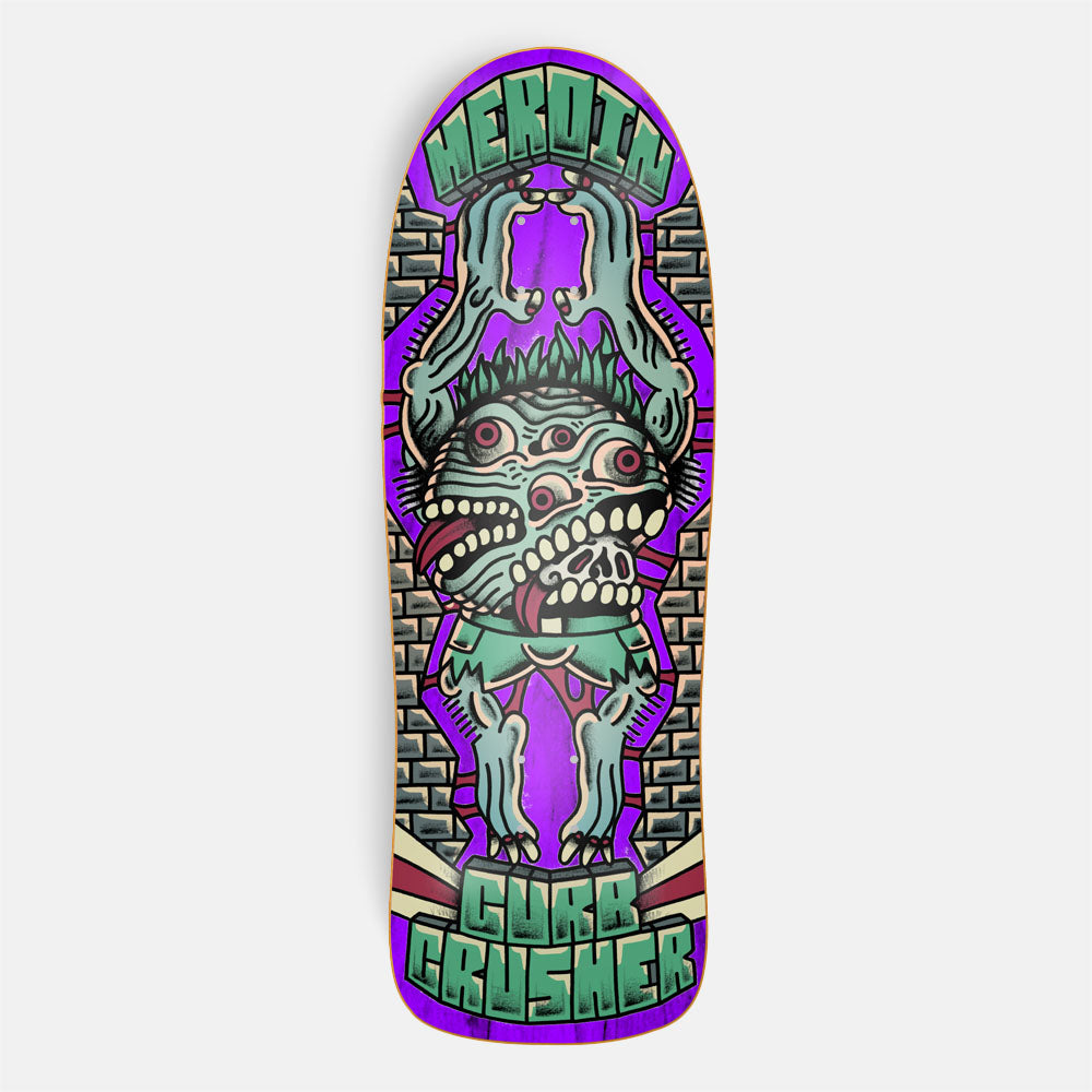 Heroin Skateboards - 10.25" Curb Crusher XL Crawe Skateboard Deck ...