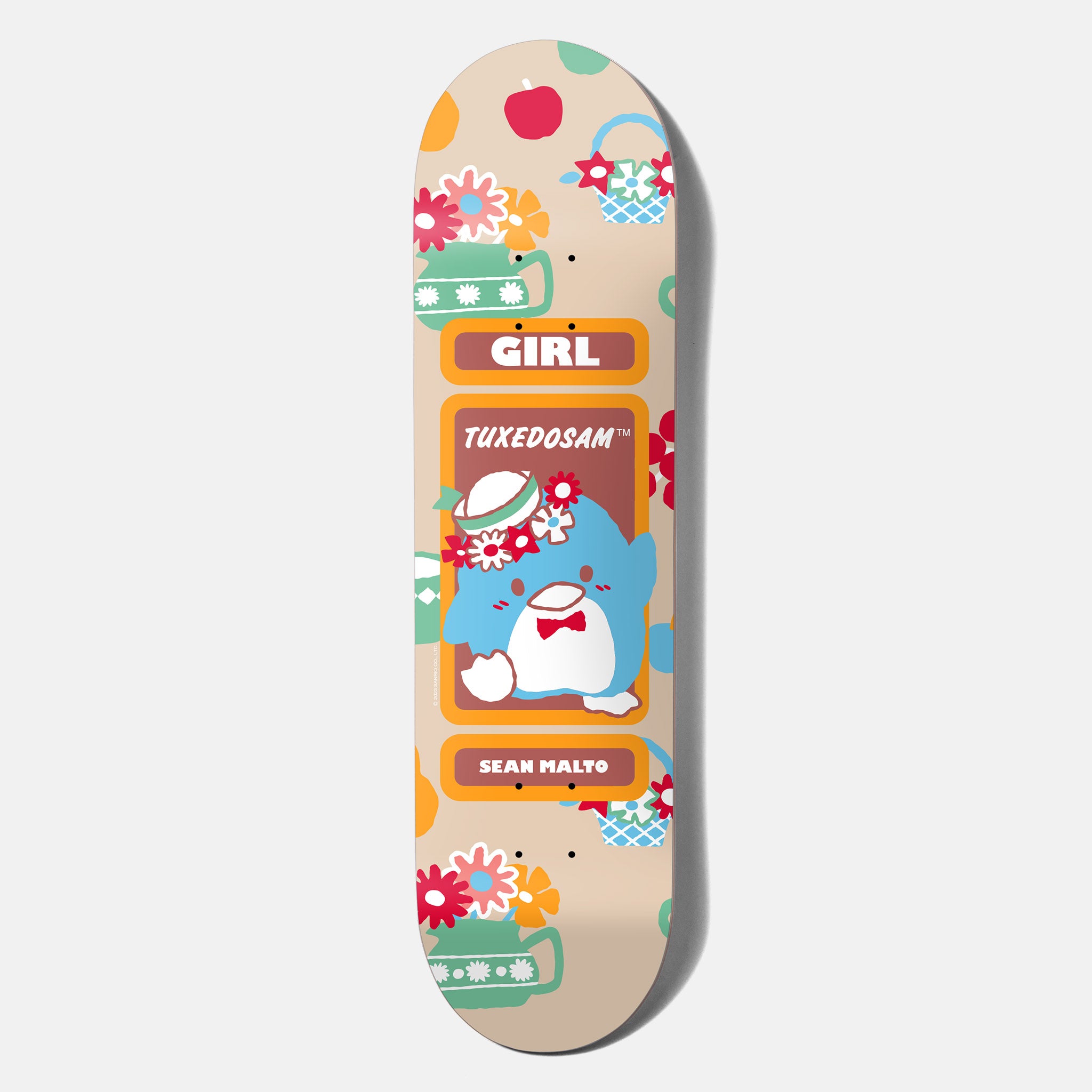 Girl Skateboards - 8.25" Sanrio Malto Hello Kitty Skateboard Deck - Br ...
