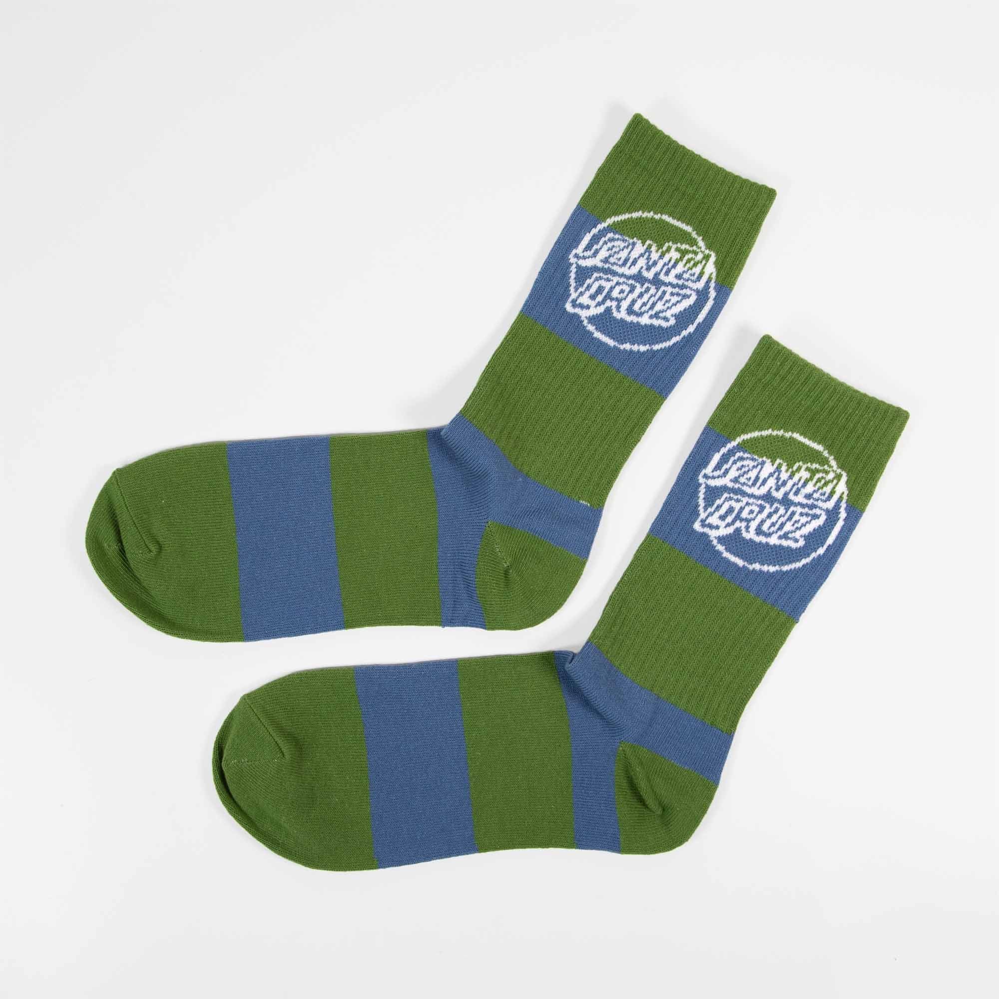 Santa Cruz - Barney Socks - Apple / Dusty Blue – Welcome Skate Store
