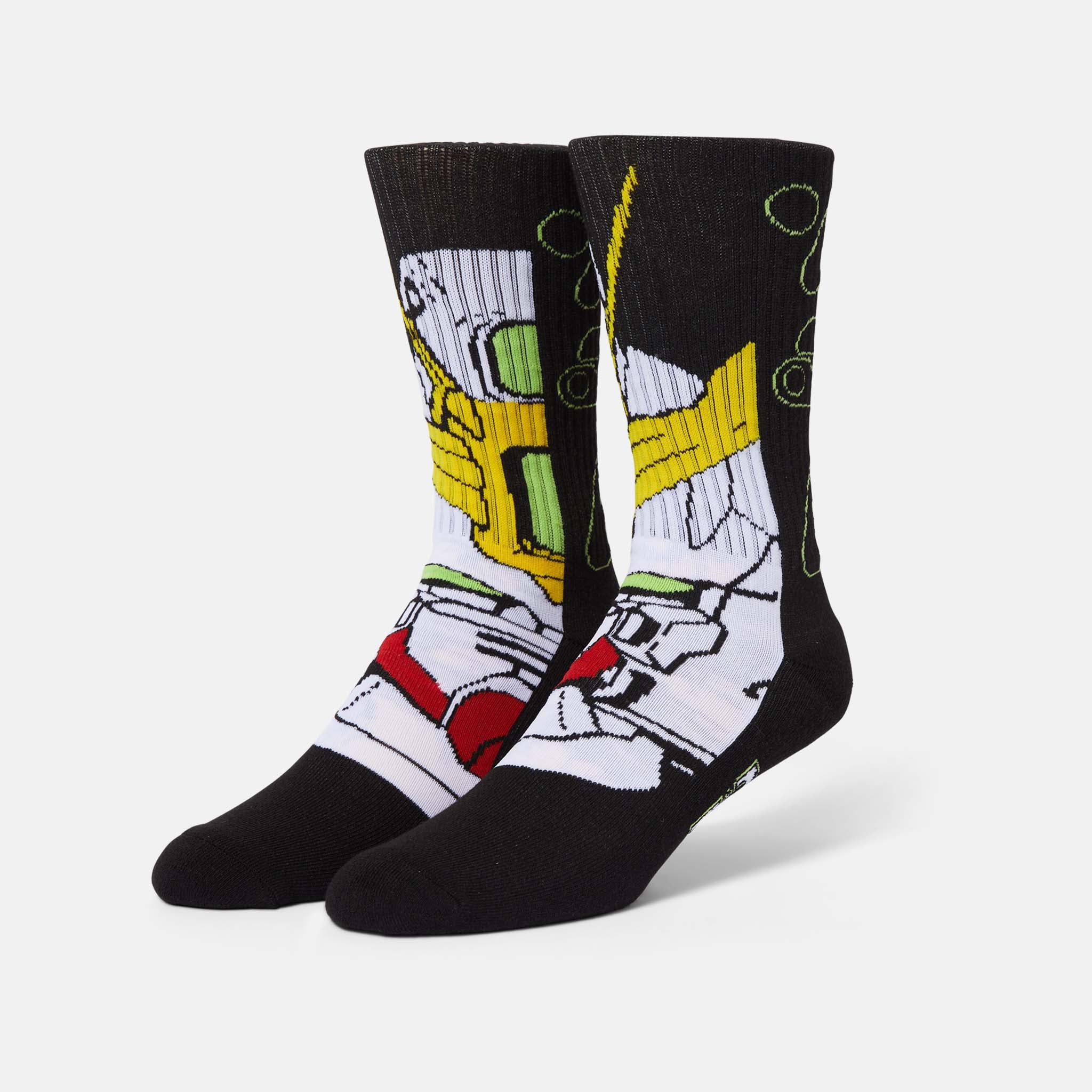 Huf - Gundam Wing Crew Socks - Black – Welcome Skate Store