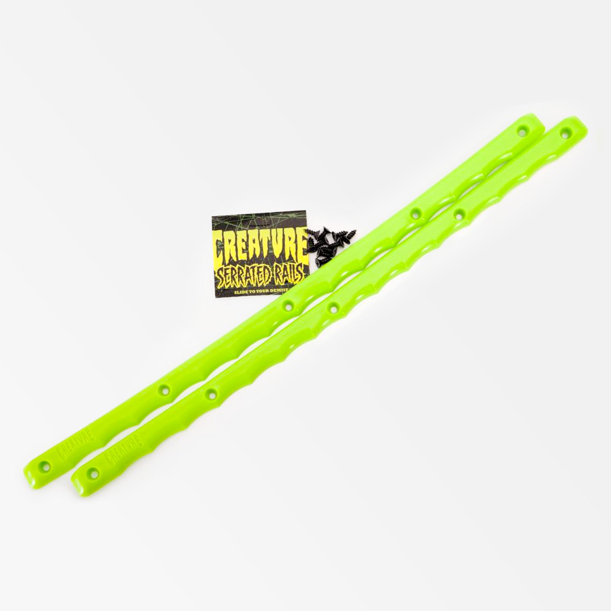 Creature Skateboards - Serrated Rails - Green – Welcome Skate Store