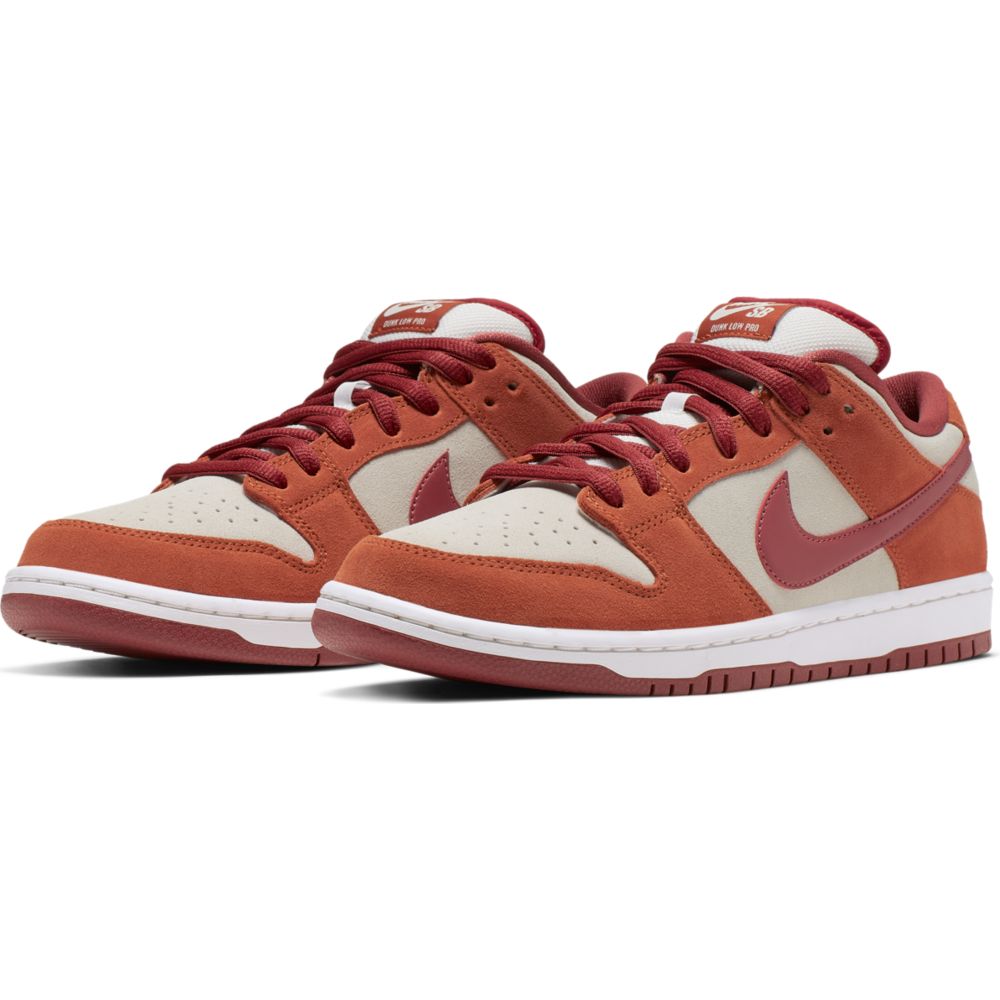 Nike SB - Dunk Low Pro Shoes - Dark Russet / Cedar / Summit White ...
