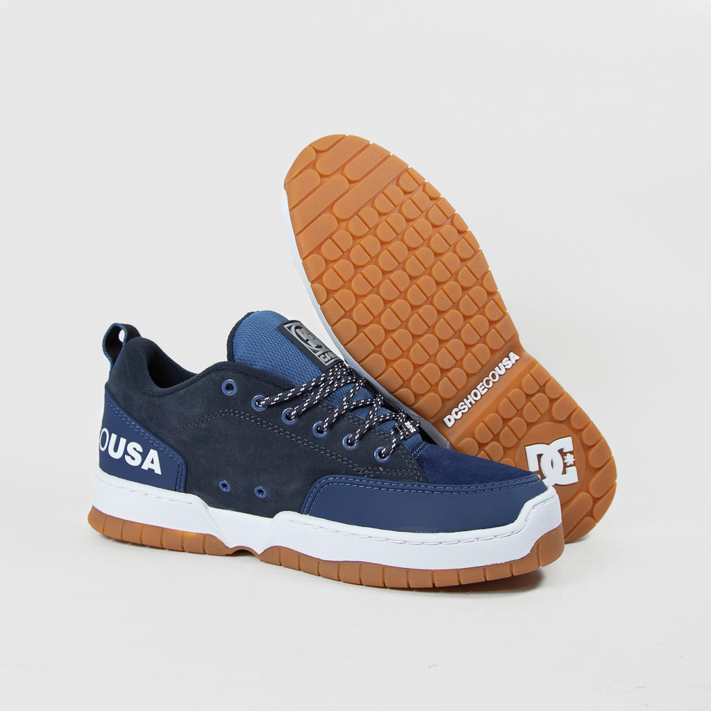 DC Shoes - Skate Cafe Clocker Shoes - Navy | Welcome Skate Store