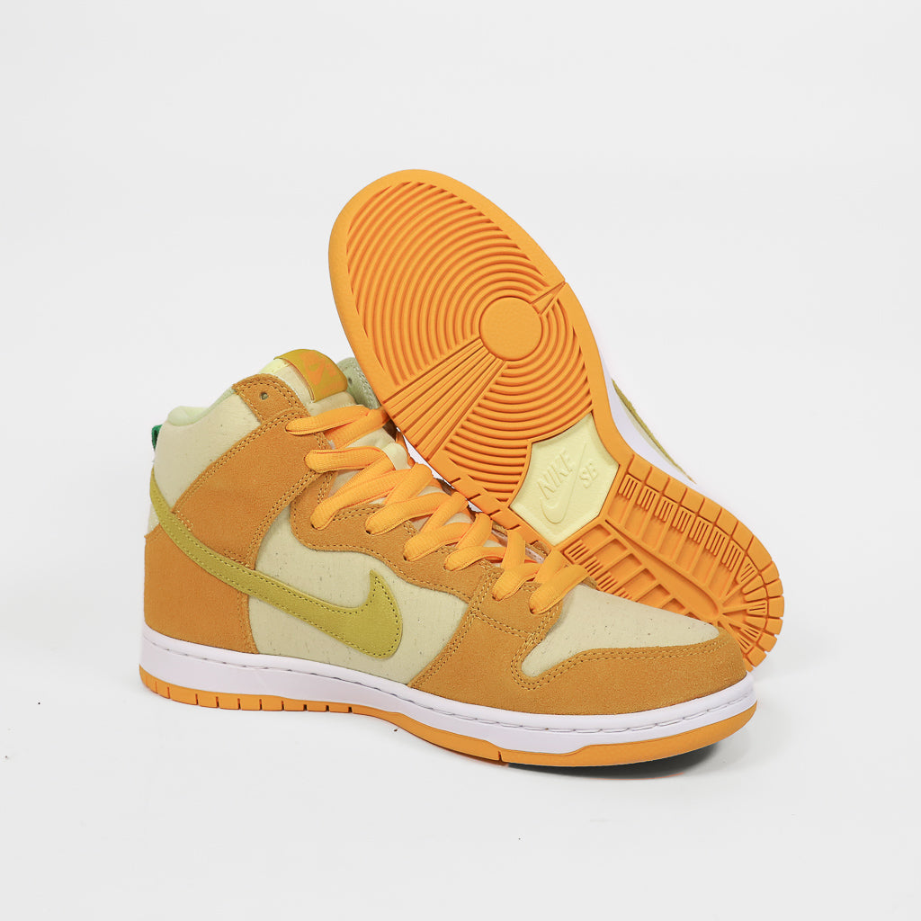 Nike SB - 'Pineapple' Dunk High Pro Shoes (UK ONLY) - University Gold ...