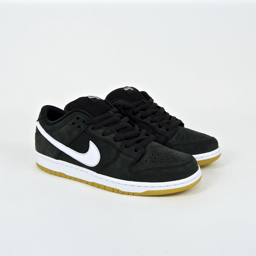 Nike SB - Dunk Low Pro Orange Label ISO Shoes - Black / White / Black ...