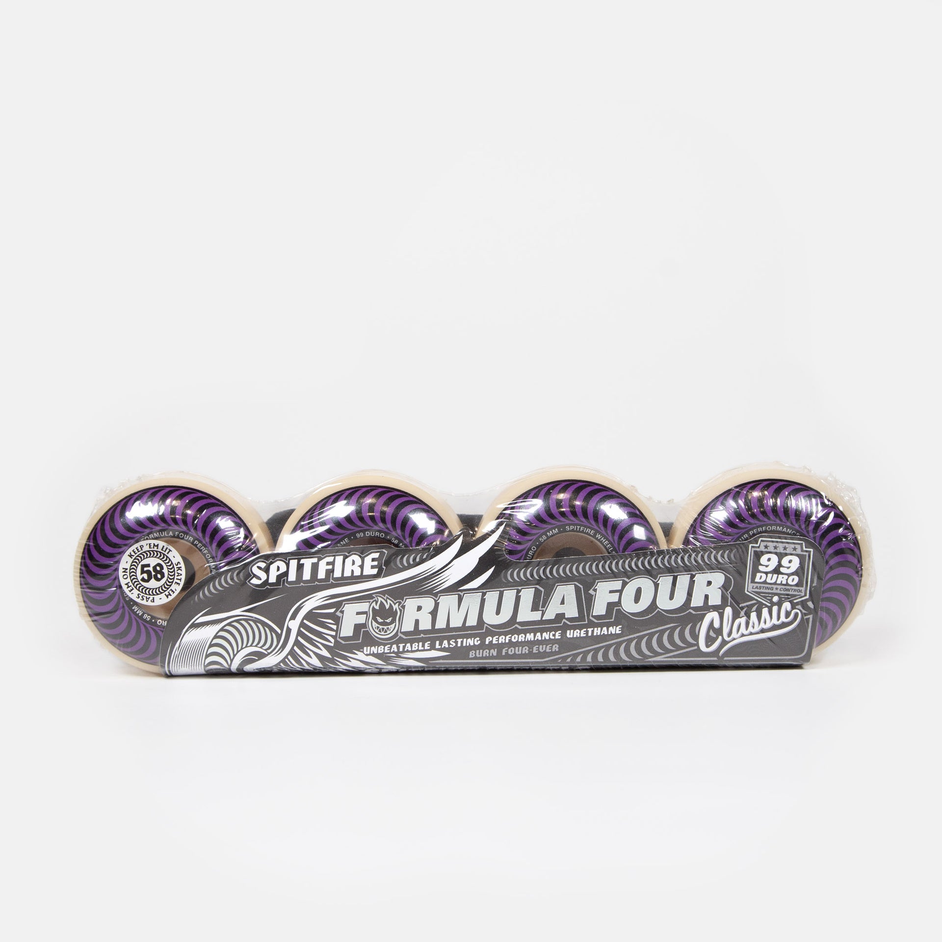 Spitfire - 58mm (99a) Formula Four Classics Skateboard Wheels - Purple ...